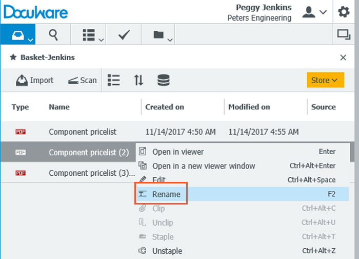 Tip: Splitting a PDF Document in DocuWare Viewer